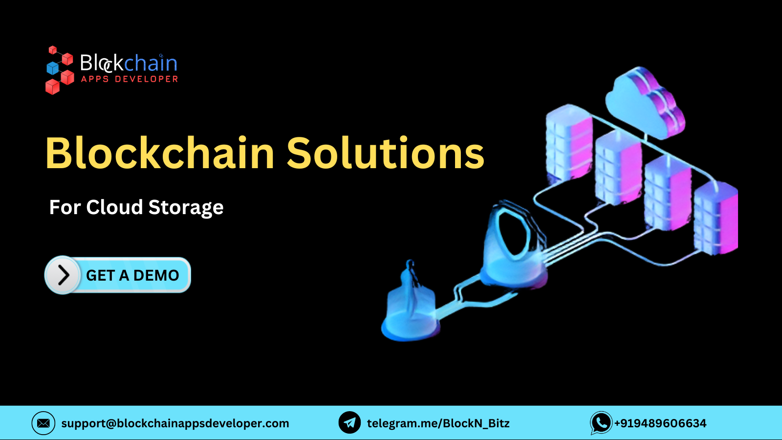 Blockchain Solutions For Cloud Storage | BlockchainAppsDeveloper