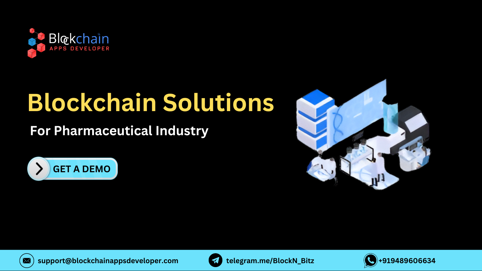 Blockchain Solutions For Pharmaceutical Industry | BlockchainAppsDeveloper