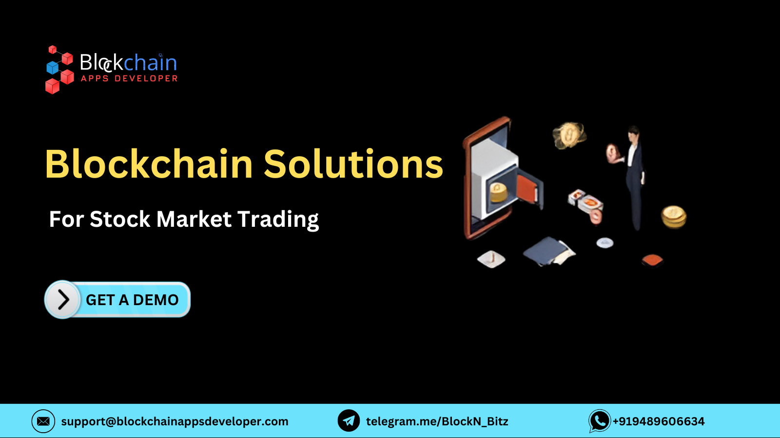 Blockchain Solutions For Stock Market Trading | BlockchainAppsDeveloper