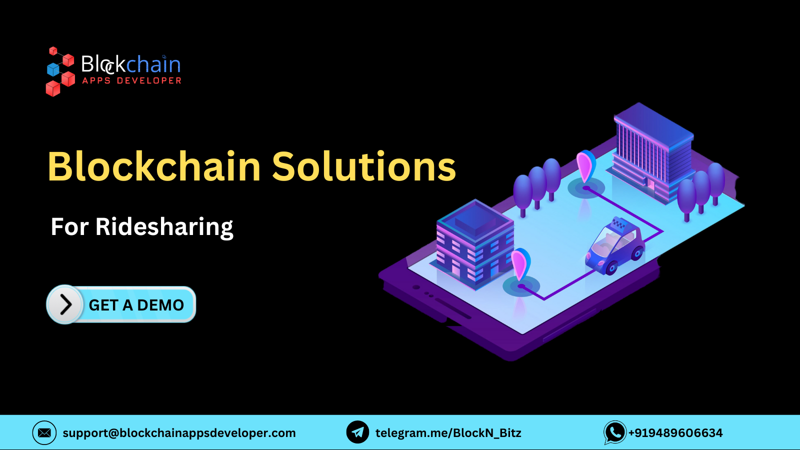 Blockchain Solutions For Ridesharing | BlockchainAppsDeveloper