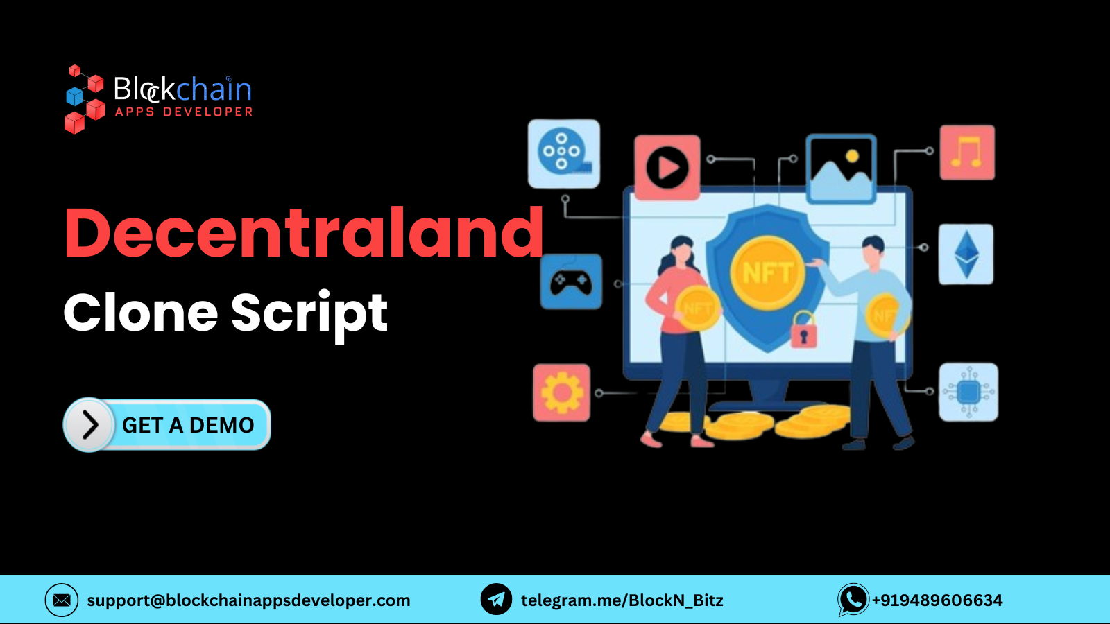 Decentraland Clone Script | Launch NFT Virtual Game